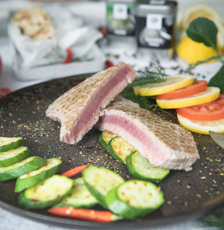 Steak de thon aux courgettes - AMC